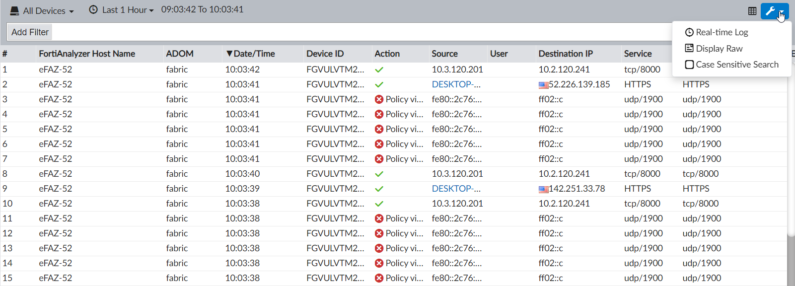 Log View | FortiAnalyzer 7.6.3 | Fortinet Document Library